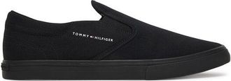Tommy Hilfiger Sneakers aus Stoff Vulc Core Slip On FM0FM05689 Schwarz