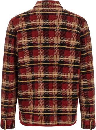Guest In Residence Plaid Cashmere Shirt - Red