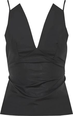 Barba Femme, Tops, Noir, Taille: 40 FR Top en coton