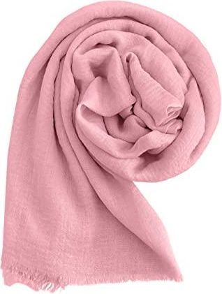 JOPHY & CO. Écharpe/étole/couvre-épaule femme 100% Viscose élégant doux (cod. 2302), rose, Taille unique