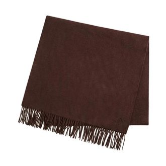 GANT Wollschal mit Fischgr&auml;tmuster - - Accessories - Damen - Braun - ONE SIZE