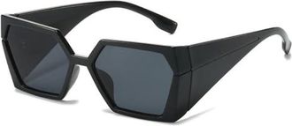 Generic Polygon Lunettes de soleil dégradées pour femme UV400, noir gris, taille unique 2026