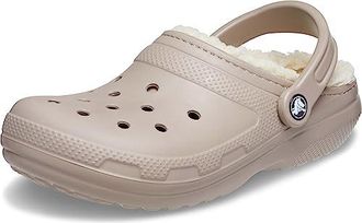 Crocs Unisexe Adulte Classic Lined Clog Sabots, Mushroom/Bone, 41/42 EU