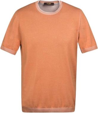 Moorer Homme, Pulls, Orange, Taille: XL Jude Crew-Neck Knit