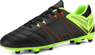 Dream Pairs Herren Fu&szlig;ballschuhe Jugen Trainingsschuhe Professionelle Stollen Spikes Cleats Outdoor Sport Football Schuhe,Size 41,SCHWARZ/Zitrone/GR&Uuml;N/ROT,SDSC220