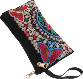 Yarnow Sac Brod&eacute; &agrave; Main Pochette De Fleurs Brod&eacute;e Sac De Soir&eacute;e Vintage Pour Femme