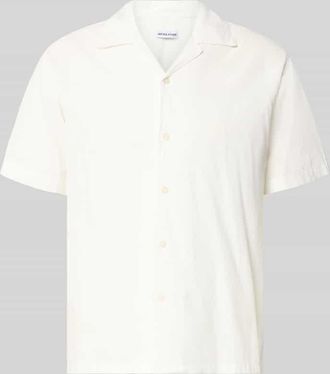 Jack & Jones Regular Fit Freizeithemd aus Baumwoll-Leinen-Mix