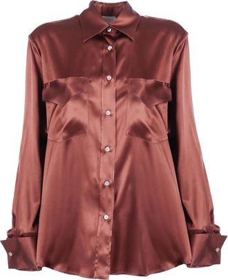 Mazzarelli Damen, Blusen & Hemden, Braun, 2XLGr&ouml;&szlig;e