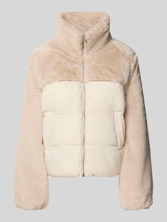 Only Regular Fit Steppjacke mit Kunstfell-Besatz Modell WANJA