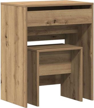vidaXL Vidaxl - Schminktisch Eiche handwerklich 60 x 40 x 75 cm Holzwerkstoff