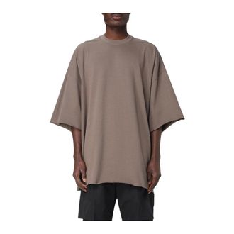 Rick Owens Oversized T-Shirt mit lockerem Schnitt - - Tops - Herren - Grau - M