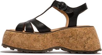 FLY London Fly London Damen COIL275FLY Sandal, Black, 40 EU