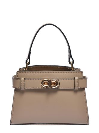 Anna Luchini Beige Rindsledertasche