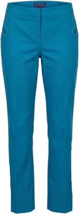 Trussardi Pantalon de couleur unie - Femme - Pantalons - Bleu - Taille: 38 FR