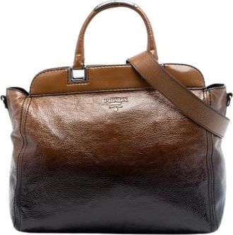 Prada Sac port&eacute; &eacute;paule Pre-owned - Femme - Pre-owned - Brun - Taille: ONE Size