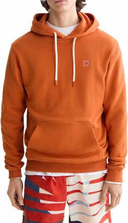 Scotch & Soda Herren-Kapuzen-Sweatshirt mit saisonalem Core-Regular Fit Logo Badge, Rust 610, M