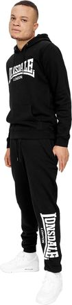 Lonsdale Mens Cloudy Trainingsanzug mit Kapuze, Black/White, 3XL