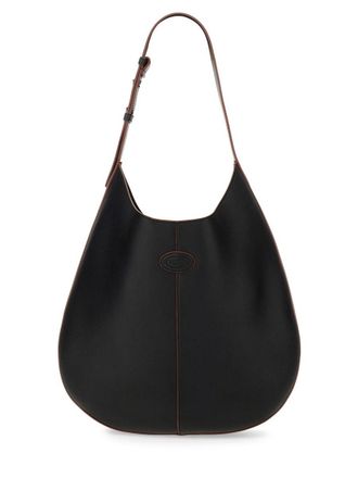 Tod's Calfskin Hobo Bag - Black