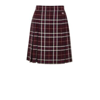 Dolce & Gabbana Faltenrock mit Tartanmuster - - Skirts - Damen - Lila - XS