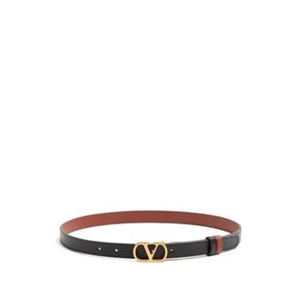 Valentino Garavani VLogo Signature Wendeg&auml;rtiger Glanzkalbsleder-G&uuml;rtel - - Accessories - Damen - Schwarzk - 90 CM