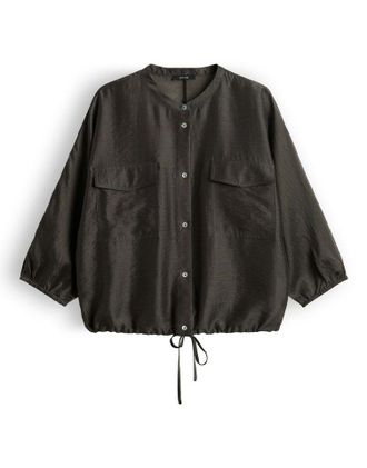 OPUS Satinbluse Funuk aus Satin mit dezentem Schimmer Elastische &Auml;rmelb&uuml;ndchen sorgen f&uuml;r modernen Komfort