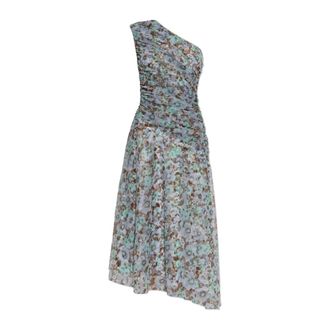 Tory Burch One-Shoulder Kleid mit Print - - Dresses - Damen - Blau - S