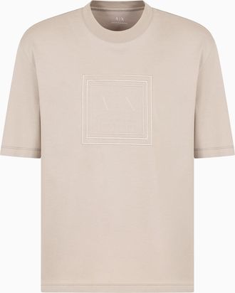 A|X Armani Exchange Mens Blue Edition, Embroidered and Printed Logo,Regular Fit,Grey,S