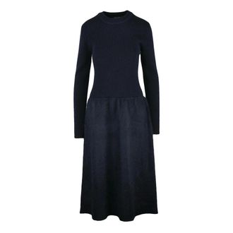Fabiana Filippi Abito lungo in maglia - Femme - Robes - Noir - Taille: 36 FR