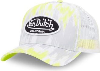 Von Dutch Casquette Homme & Femme Vibes, Casquette Trucker, Ajustable et Authentique, Jaune Taille TU