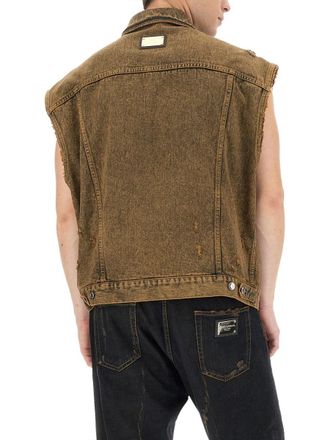 Dolce & Gabbana Denim Cotton Vest - Multicolor
