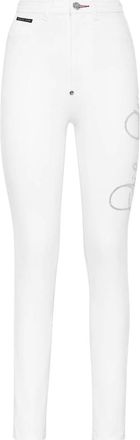 Philipp Plein Damen, Jeans, Wei&szlig;, W28Gr&ouml;&szlig;e