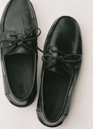 Mango Chaussures bateau cuir noir - Homme - 39 - MANGO MAN