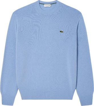 Lacoste Homme, Pulls, Bleu, Taille: 4XL Pull Ras du Cou en Laine Cardée