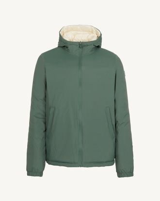Jott Doudoune r&eacute;versible &agrave; capuche Vert c&eacute;ladon/Argile Bergen 2.0 - Taille 3XL