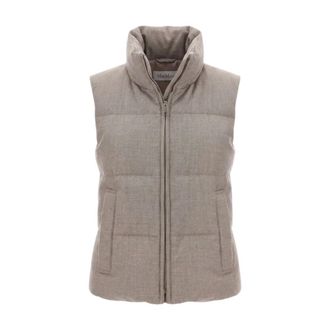 Max Mara Gilet Imbottito Milord - Femme - Vestes - Brun - Taille: 34 FR
