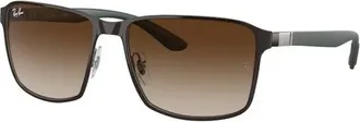 Ray-Ban Lunettes de soleil Rb3721 188/13 - unisex - Accessoires - Brun - Taille: 59 MM