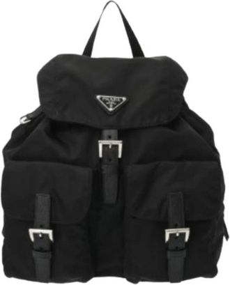 Prada unisex, Pre-owned, Noir, Taille: ONE Size Sac &agrave; dos Vintage Pre-owned
