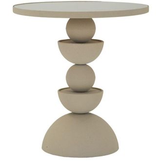 Mauro Ferretti Table Dune With Mirror Cm &Oslash; 40,5x42