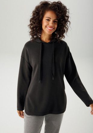 Aniston Sweatshirt mit Bindeband an der Kapuze