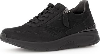 Gabor Damen Low-Top Sneaker, Frauen Halbschuhe,Sportschuhe,Freizeitschuhe,Turnschuhe,Laufschuhe,schn&uuml;rschuhe,schwarz (S.schwarz),42.5 EU / 8.5 UK