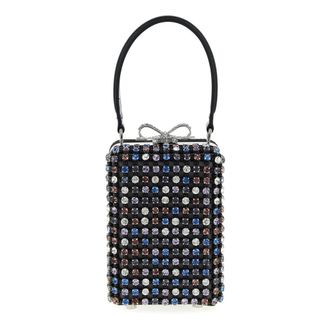 Self Portrait Femme, Sacs, Multicolore, Taille: ONE Size Multi Crystal Chainmail Micro Bag