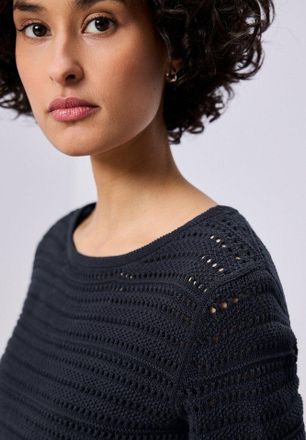 Street One Strickpullover u-boat structure sweater