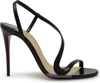 Christian Louboutin Sandalen - 3210190 Bk01 Black Pvc Leather Rosalie 100 Sandals - Gr. 36 (EU) - in Schwarz - f&uuml;r Damen