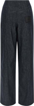 Fendi Roma Patch Jeans - charcoal