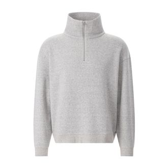 Frame Denim Troyer aus Baumwoll-Woll-Mix - - Sweatshirts & Hoodies - Herren - Grau - S