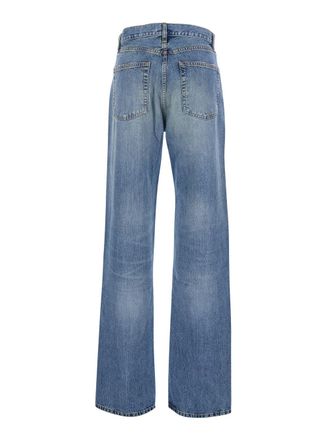 Frame Denim Womens Jeans The Stack Blue Denim Cotton