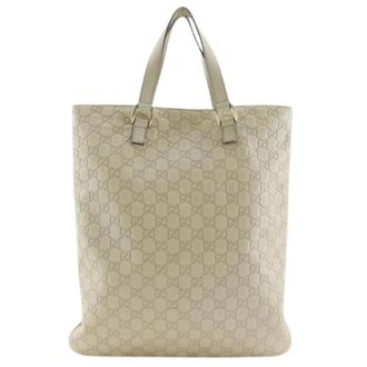 Gucci Pre-owned Shima Leder Tote Bag - - Pre-owned - Damen - Beige - ONE SIZE