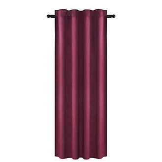 Woltu Rideau Occultant, Rideau Thermique Isolant avec Galon Fronceur, en Velours, 1 Pi&egrave;ce, 140x225 cm Bordeaux