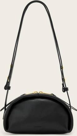AllSaints Rosalie Arc - Sac bandouli&egrave;re en cuir - Noir
