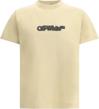Off-white T-Shirt mit Spray Arrow-Print - Gr&uuml;n
